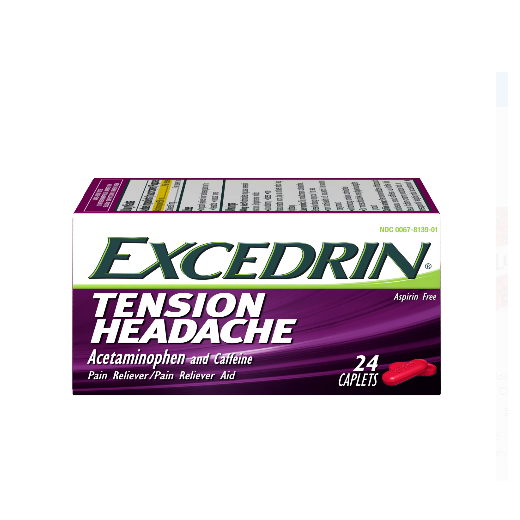 Excedrin Tension Headache Relief 24 Caplets – arenade.ph