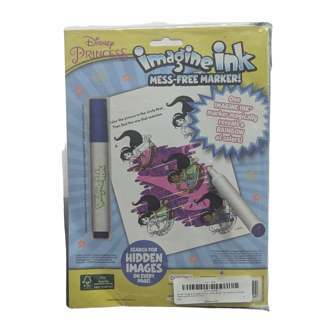 Disney Princess Imagine Ink Mess-Free Marker (16 - Page Coloring Book ...