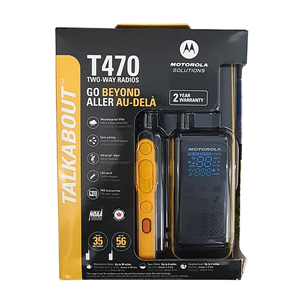 Motorola Solutions T470 Talkabout Two-Way Radios – arenade.ph