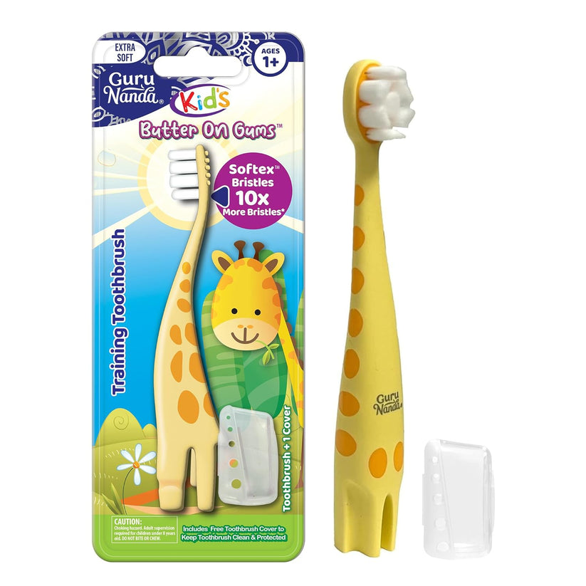 Guru Nanda Kids Butter on Gums Training Toothbrush Softex Bristles 10x ...