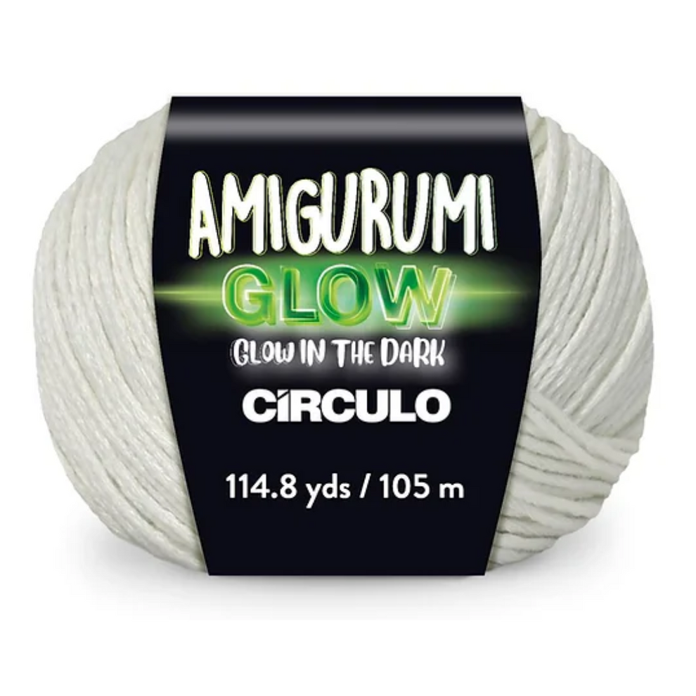 Circulo Yarns AMIGURUMI GLOW Glow in the Dark Yarn Circulo 114.8 yds ...