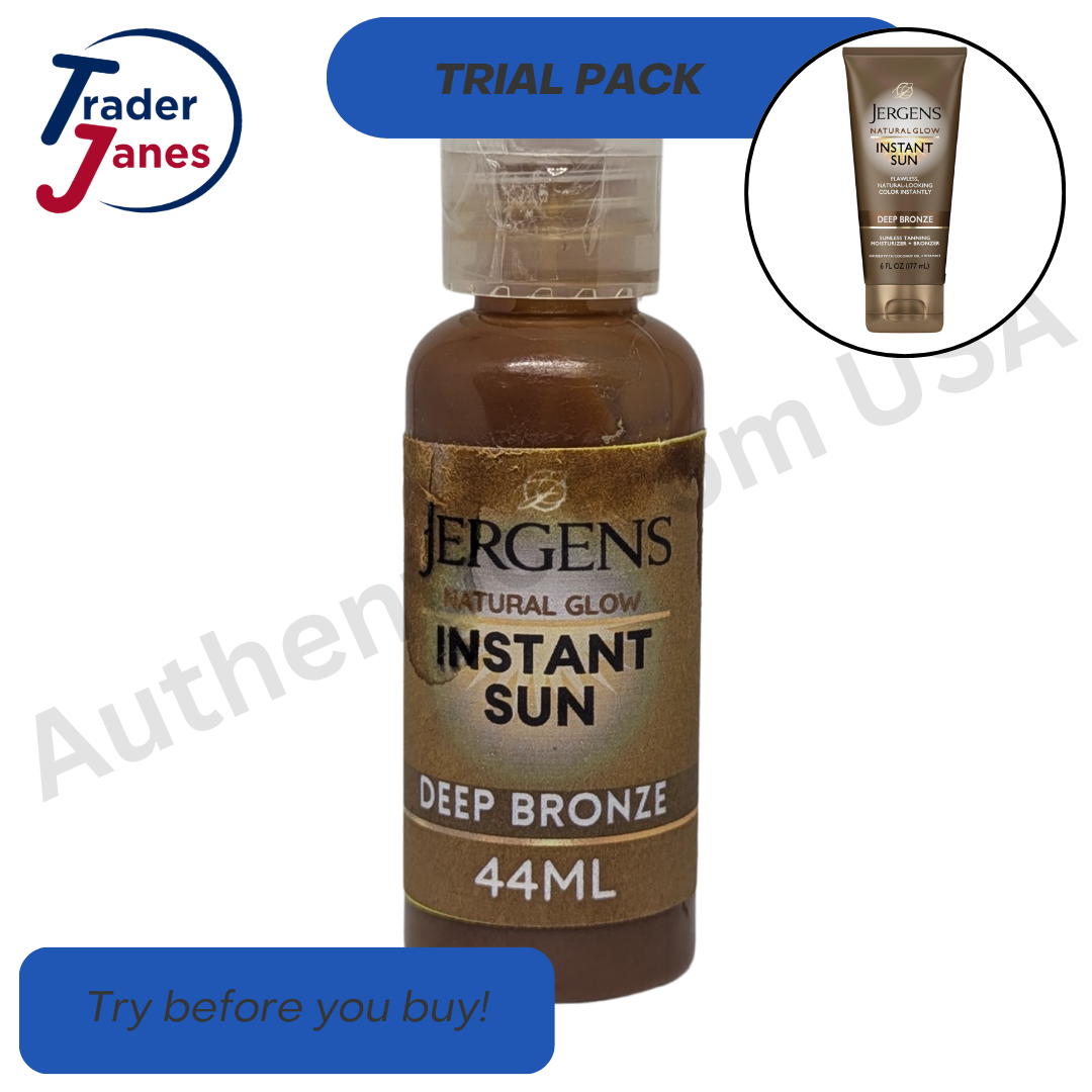 Trial Size Jergens Natural Glow Instant Sun Deep Bronze, 44 ml – arenade.ph