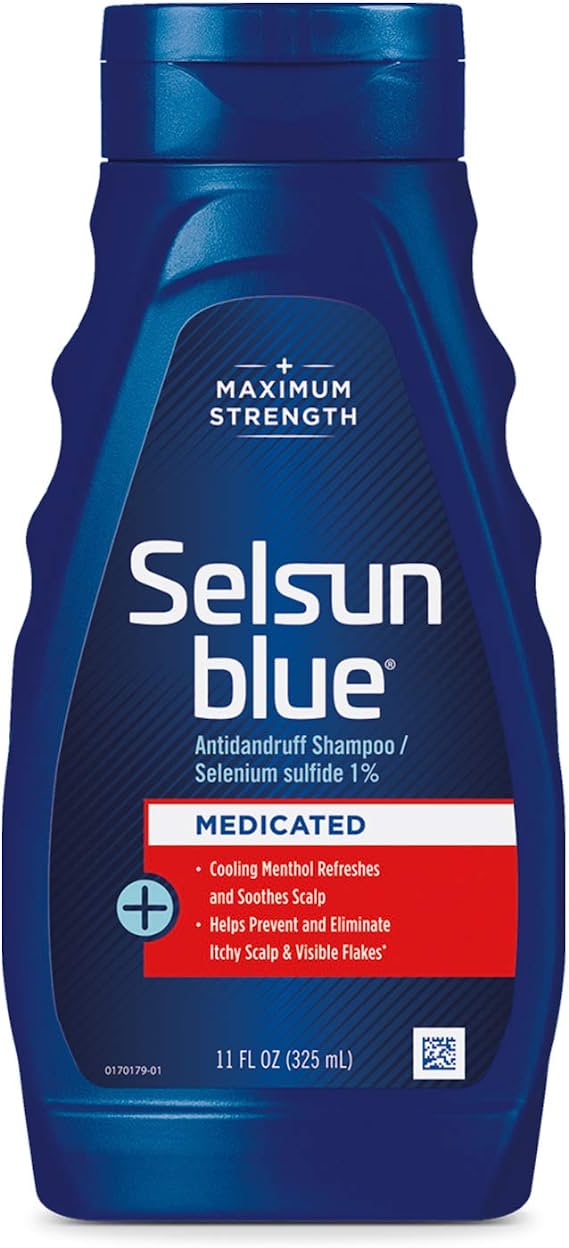 Maximum Strength Selsun Blue Antidandruff Shampoo Eliminate Itchy Scal ...