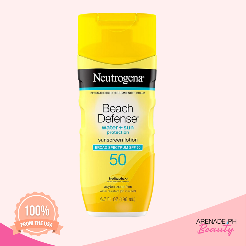 Neutrogena Beach Defense Water + Sun Protection Suncreen Lotion SPF 50 ...