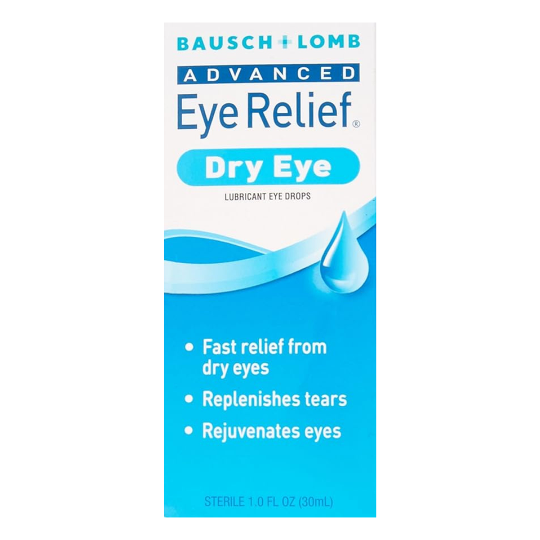 Bausch & Lomb Advanced Eye Relief, Dry Eye Lubricant Eye Drops (30ml ...