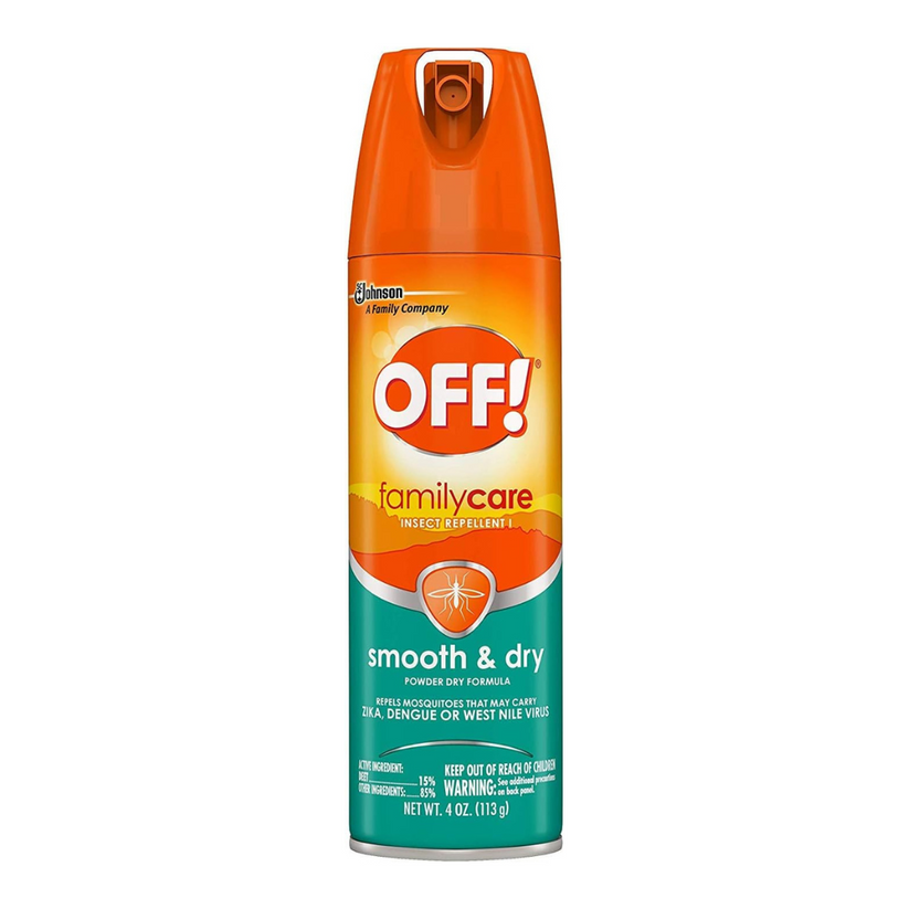 OFF Family Care Insect Repellent Smooth & Dry Powder Dry Formula 4 oz ...