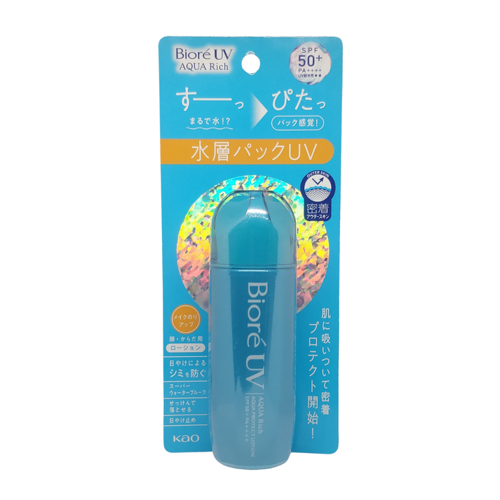 Biore UV Aqua Rich Protect Lotion SPF50+, 70 ml – arenade.ph