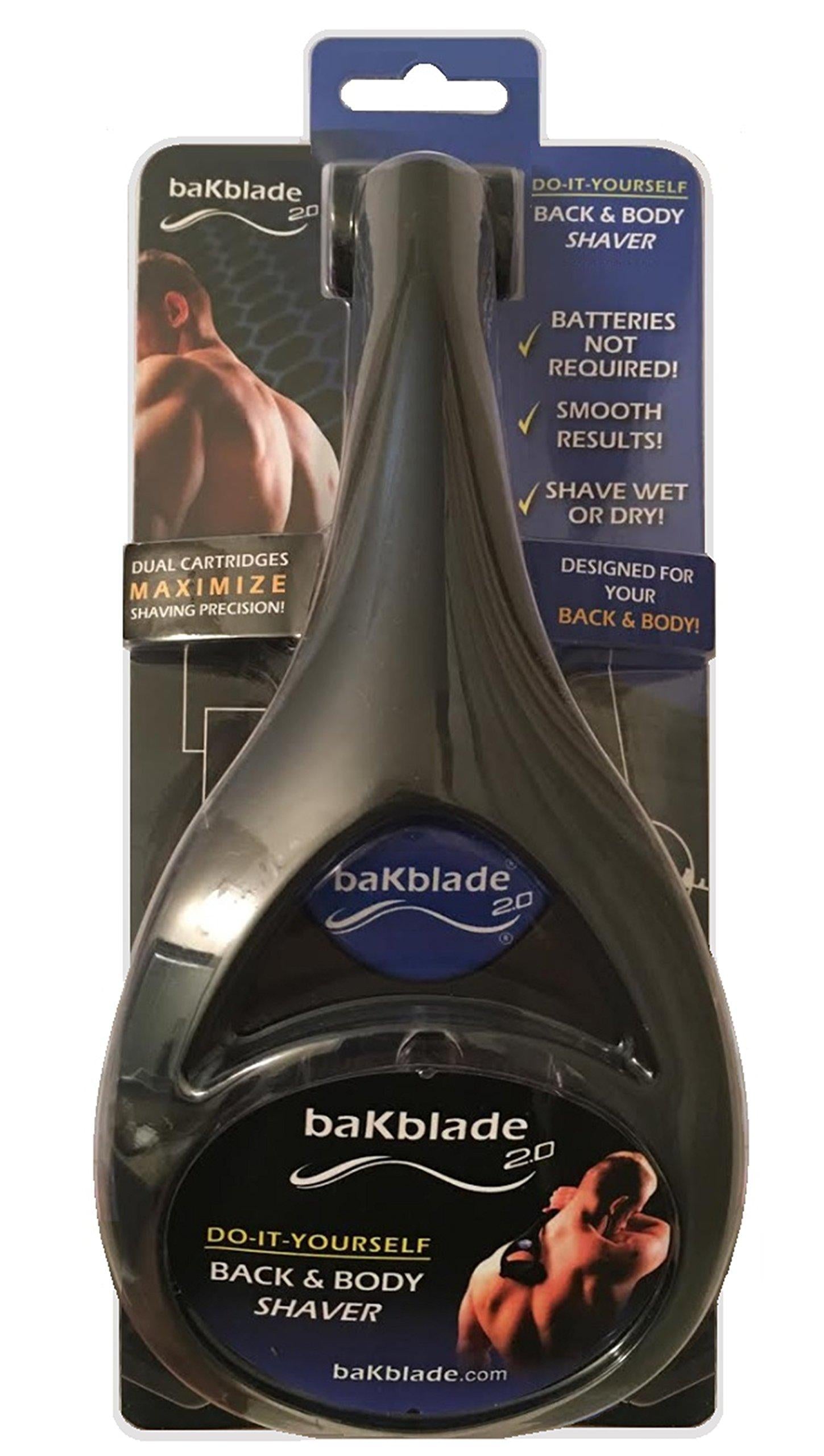 BAKblade 2.0 PLUS DIY Back Shaver for Men Back Hair Removal and Body S ...