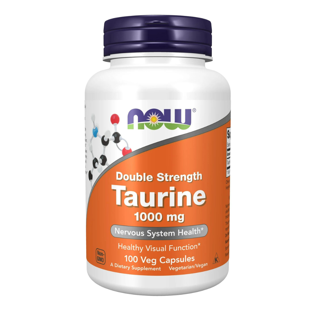 NOW Double Strength Taurine 1000mg - 100 Veg Capsules – arenade.ph