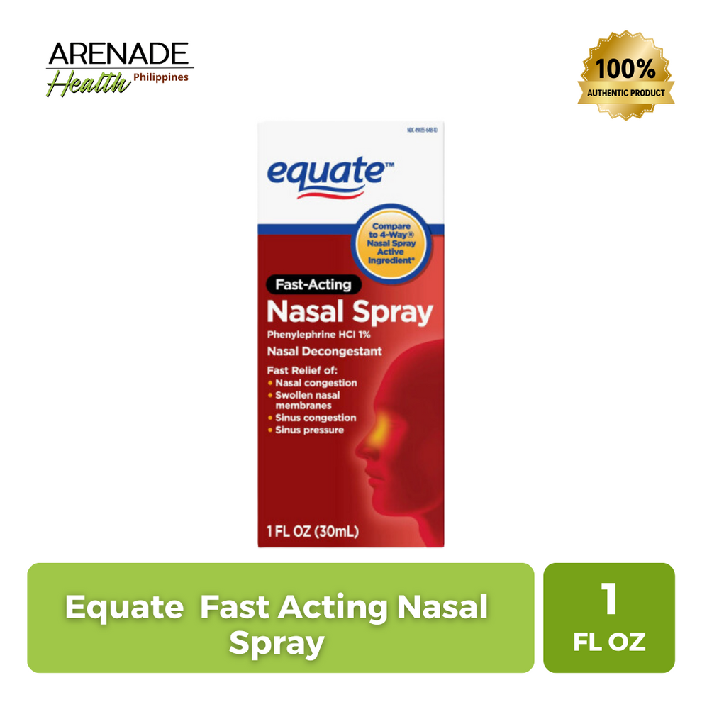 Equate Fast Acting Nasal Spray 1 fl oz / 30ml – arenade.ph