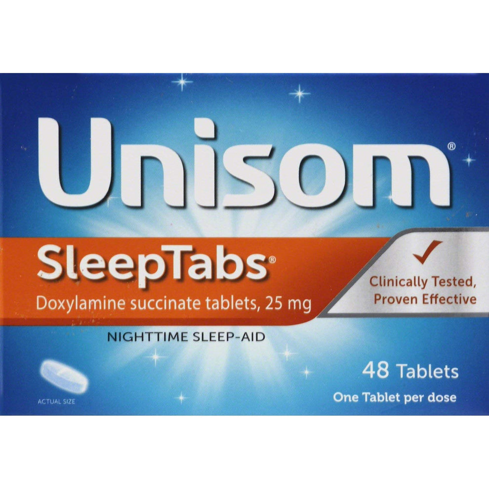 Unisom Sleep Tabs, Nighttime Sleep Aid 48 Tablets – arenade.ph