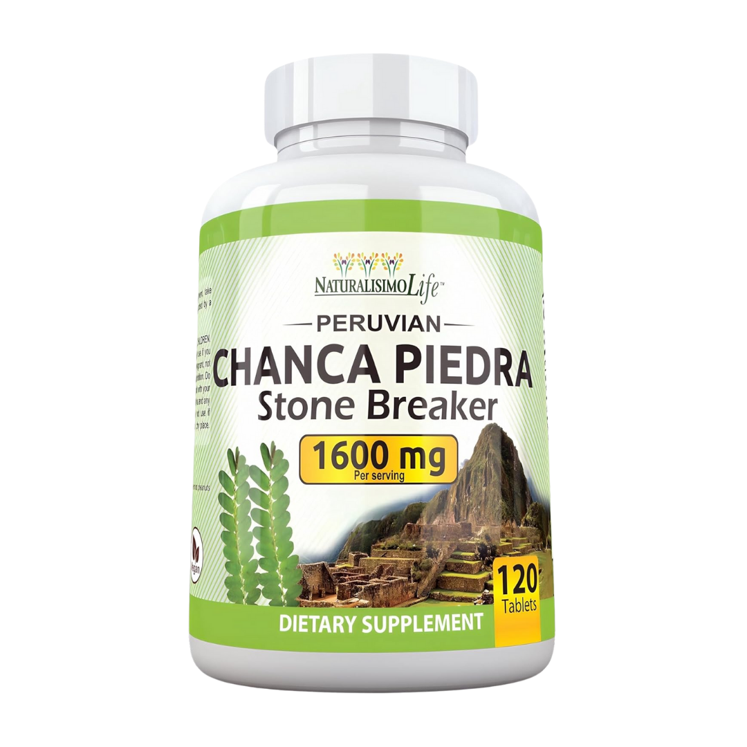 Naturalismo Life Peruvian Chanca Piedra Stone Breaker 1,600 mg, 120 Ta ...