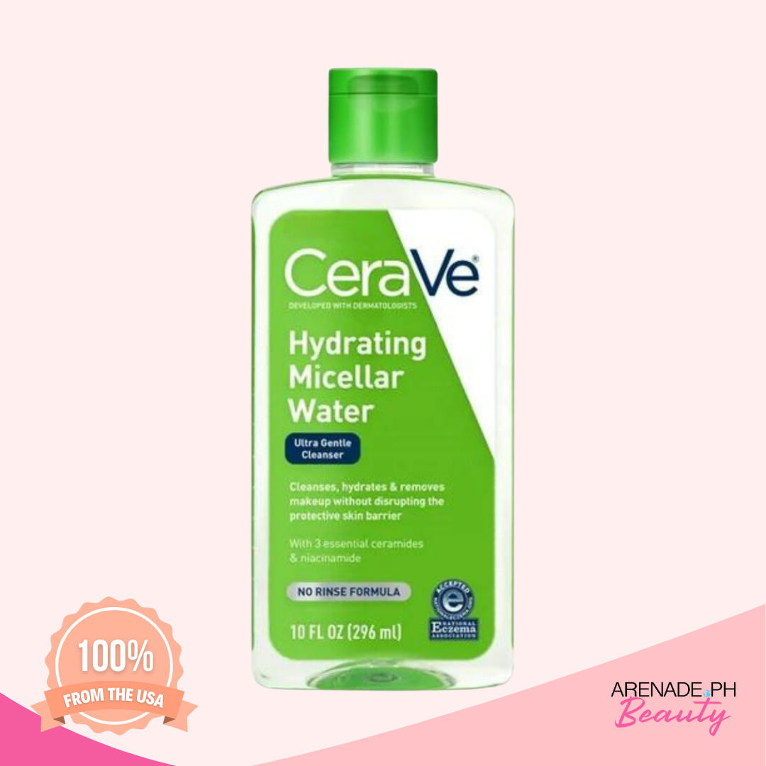 CeraVe Hydrating Micellar Water Face Cleanser 296ml – arenade.ph