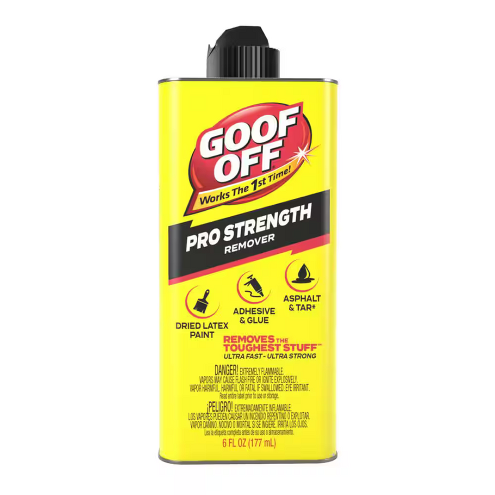Goo Off Pro Strength Paint, Adhesive, Asphalt Remover 6 fl oz / 177ml ...