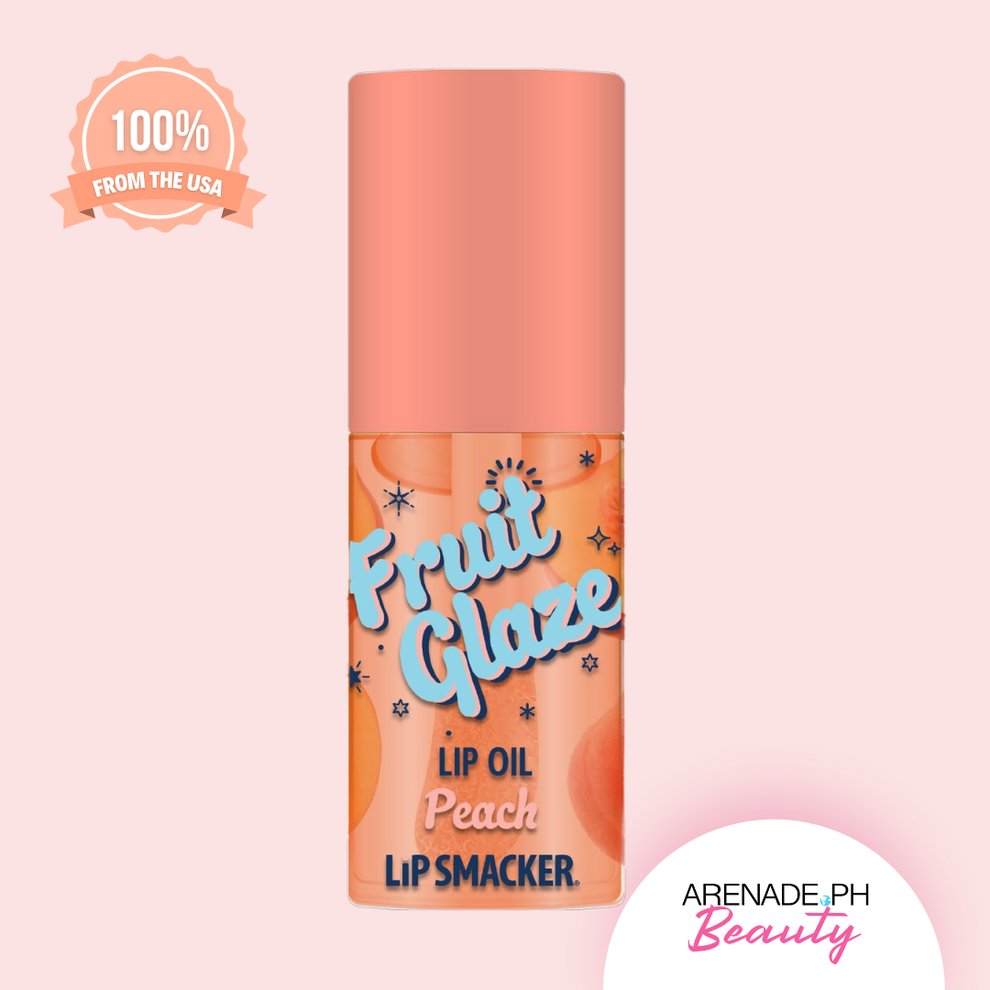 Lip Smacker Fruit Glaze Lip Oil in Peach, 6.35 ml / 0.21 fl oz – arenade.ph