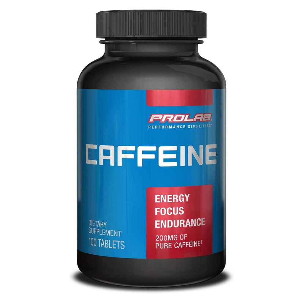 ProLab Caffeine Energy Focus Endurance Dietary Supplement, 100 Tablets ...