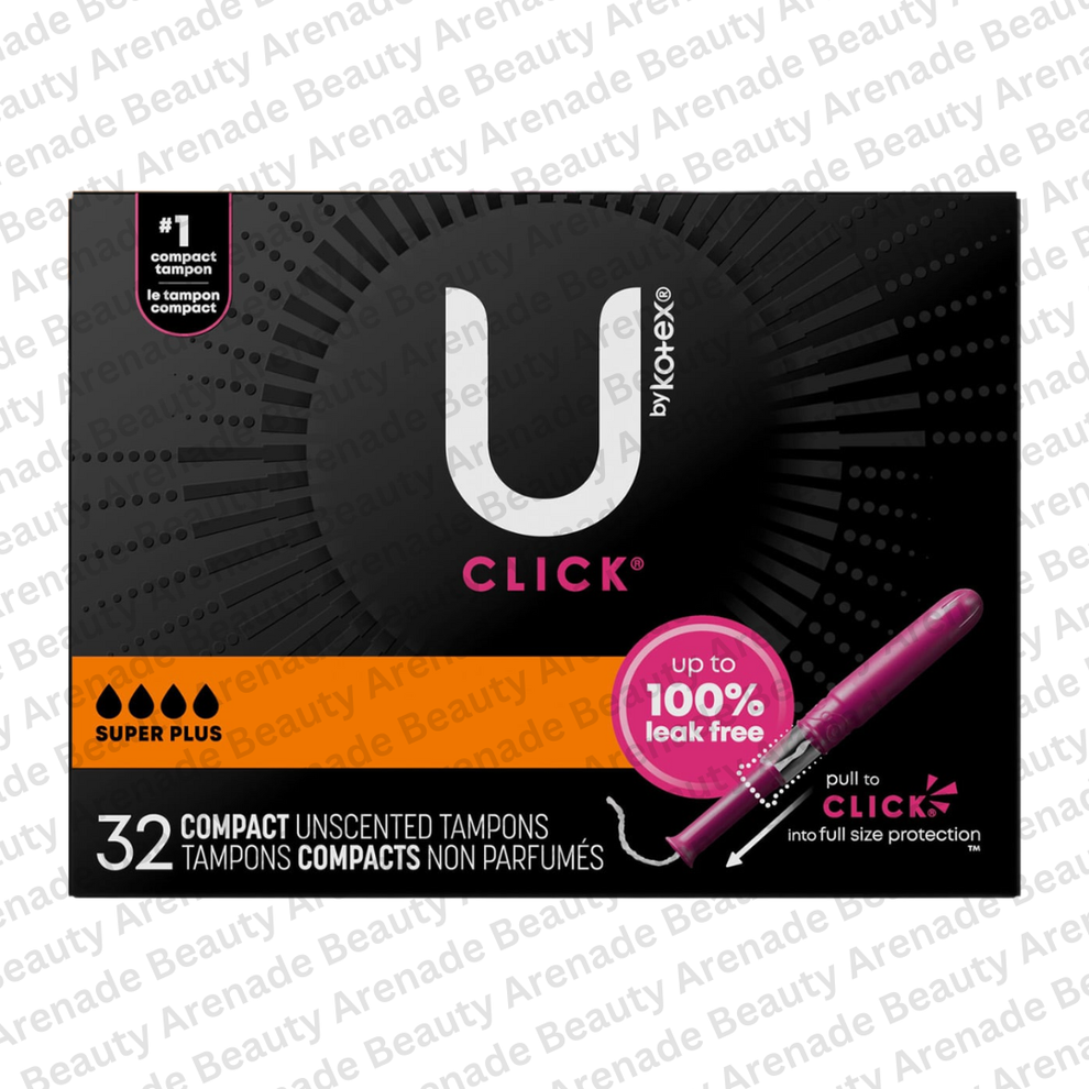 U by Kotex Click, Super Plus, 32 Unscented Tampons – arenade.ph