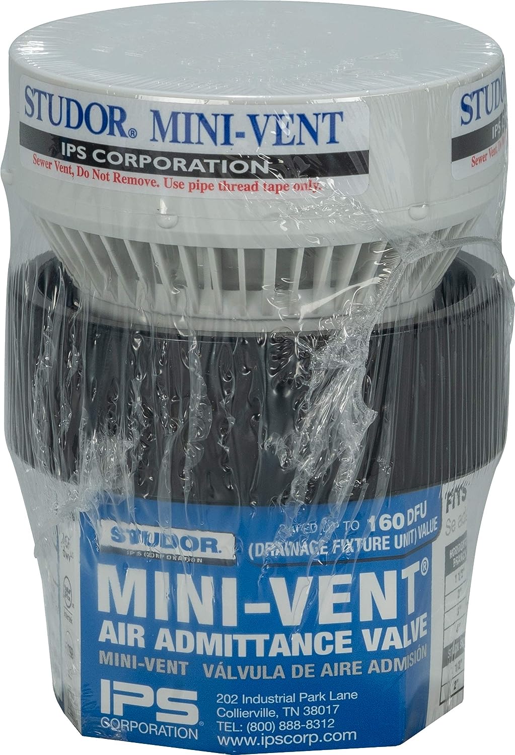 Studor Mini-Vent Air Admittance Valve, 1-1/2- or 2-Inch Connection ...