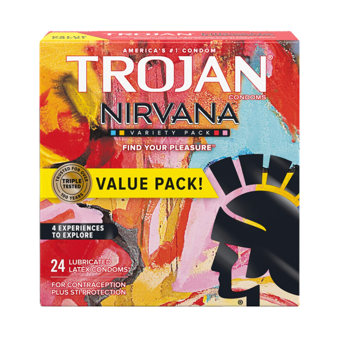 Trojan Nirvana Variety Pack Find Your Pleasure Value Pack Condoms 24 L ...