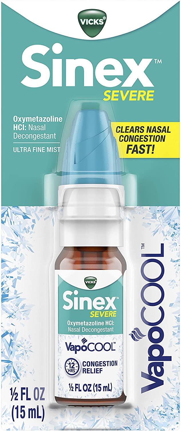 Vicks Sinex Severe Nasal Spray with VapoCOOL, 1/2 fl.oz / 15ml – arenade.ph
