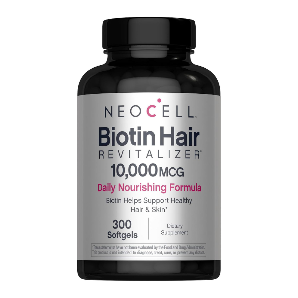 NeoCell Biotin Hair Revitalizer 10,000 mcg, 300 Softgels – arenade.ph