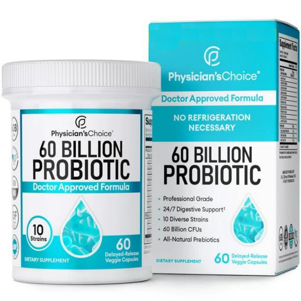 Physician's Choice 60 Billion Probiotic Doctor Approved Formula 60 Del ...