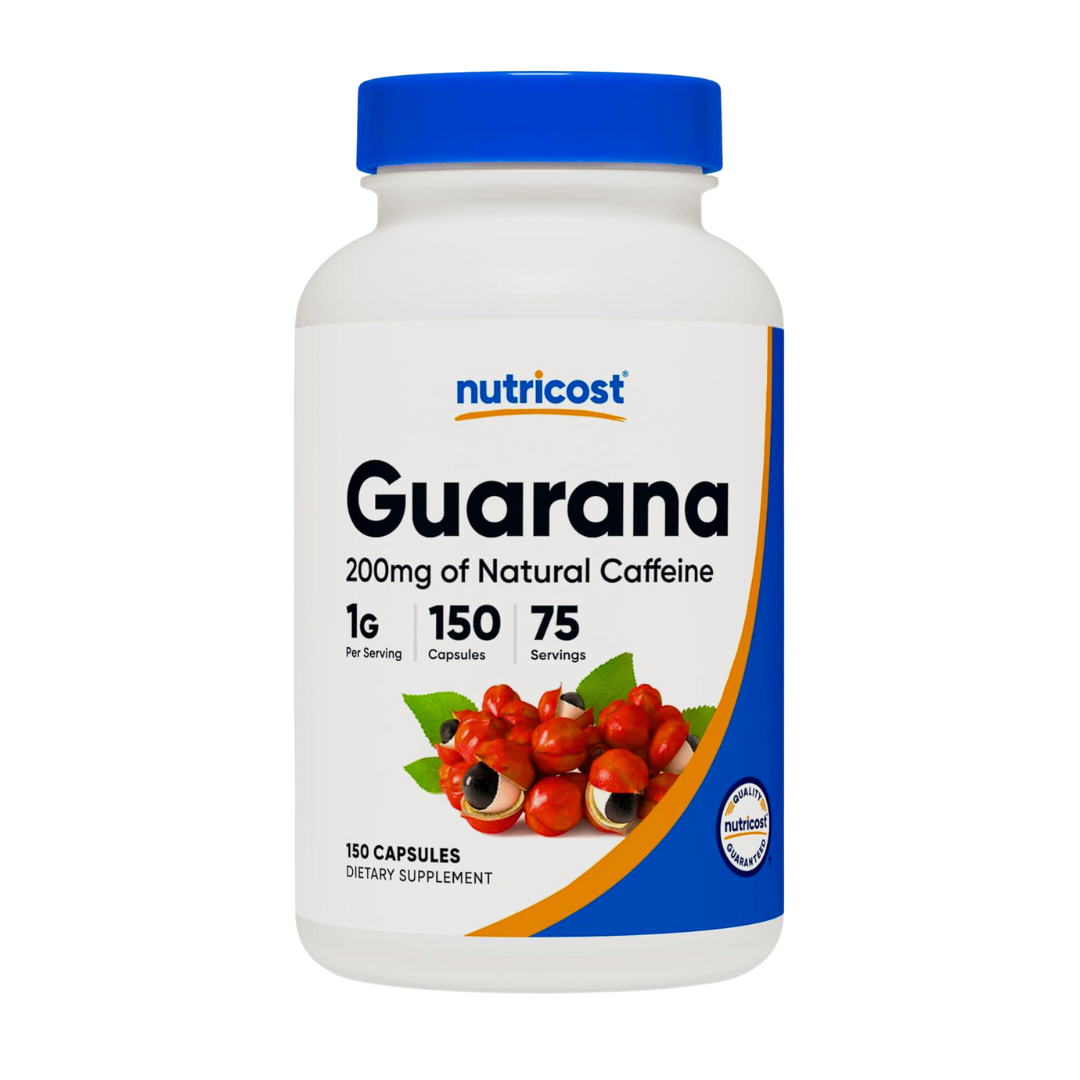 Nutricost Guarana 200mg Supplement 150 Capsules – arenade.ph