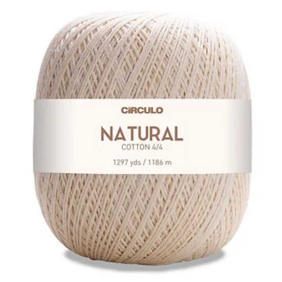 Circulo Yarns NATURAL COTTON 100% Brazilian Virgin Cotton 4/4 Natural ...