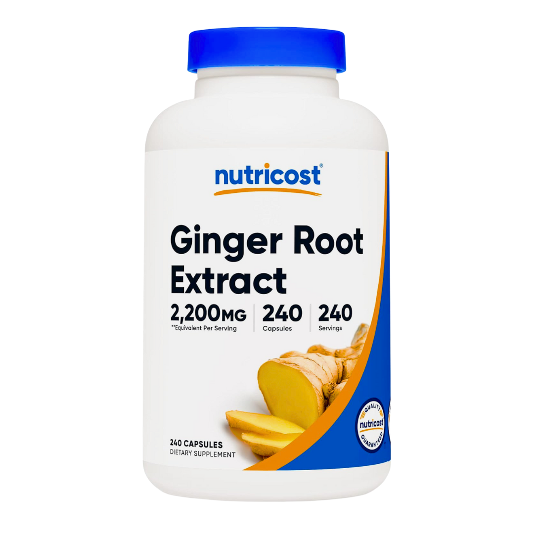 Nutricost Ginger Root Extract 2,200mg Supplement 240 Capsules – arenade.ph
