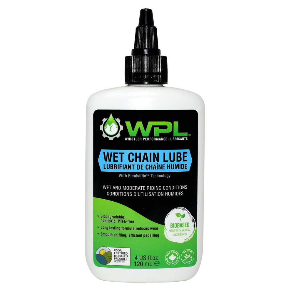 WPL Wet Chain Lube Premium Bike Chain Lubricant for Wet Conditions, 4 ...