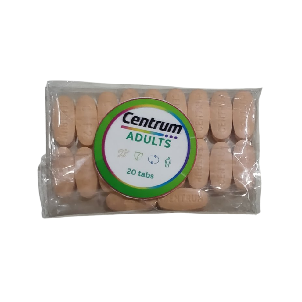 Trial Size Centrum Adults, 20 Tablets – arenade.ph