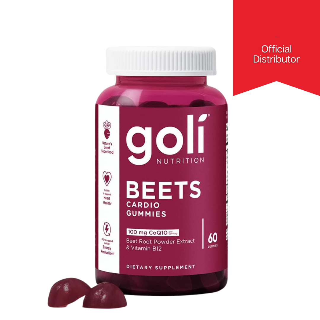 Goli Nutrition Beets Cardio Gummies 100mg CoQ10 60 Gummies – arenade.ph