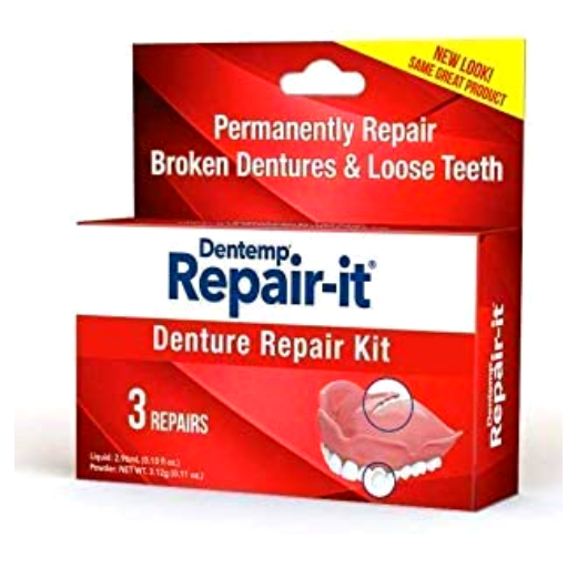 Dentemp Repair-It Advanced Formula Denture Repair Kit, 3 Repairs ...