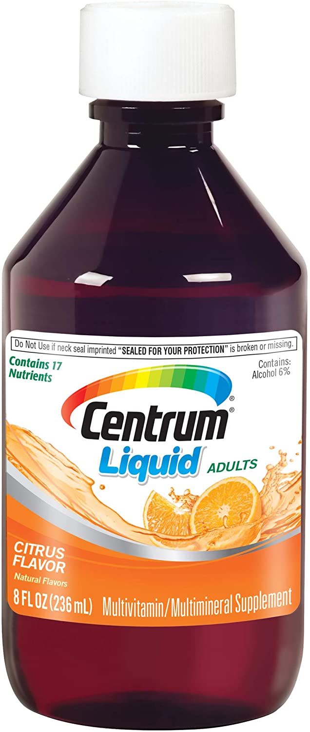 Centrum Liquid Multivitamin for Adults Citrus Flavor, 236 ml – arenade.ph