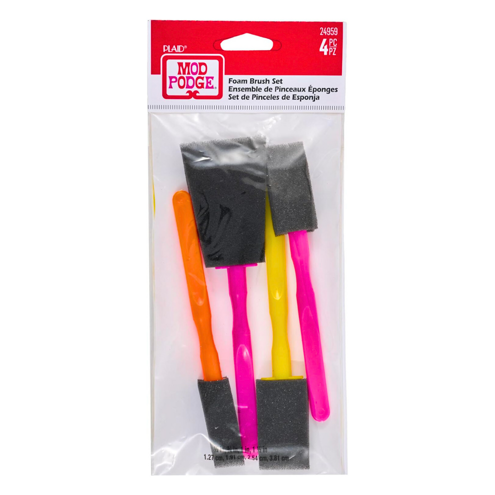 Mod Podge Foam Brush Set (4 Piece) – arenade.ph