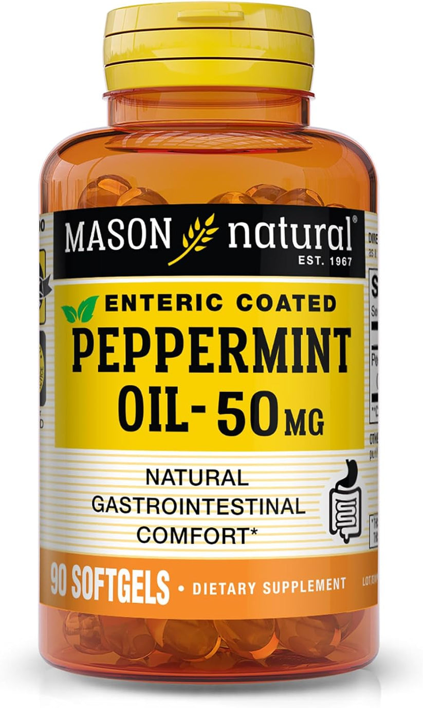 Mason Natural Enteric Coated Peppermint Oil 50mg Softgels (90 Counts) – arenade.ph