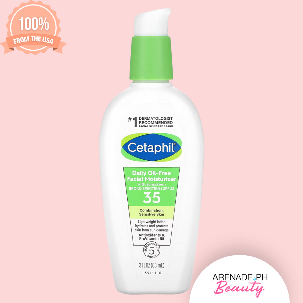Cetaphil Daily Oil-Free Facial Moisturizer Sunscreen SPF 35 - 3 fl oz ...
