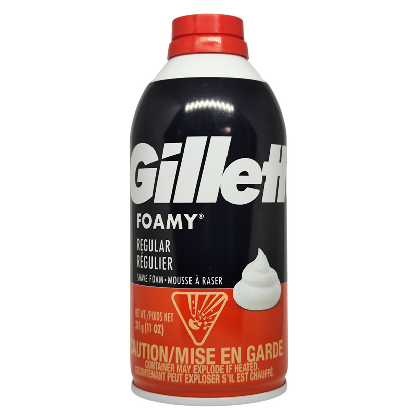 Gillette Foamy Regular Shave Foam, 311 g / 11 oz. – arenade.ph