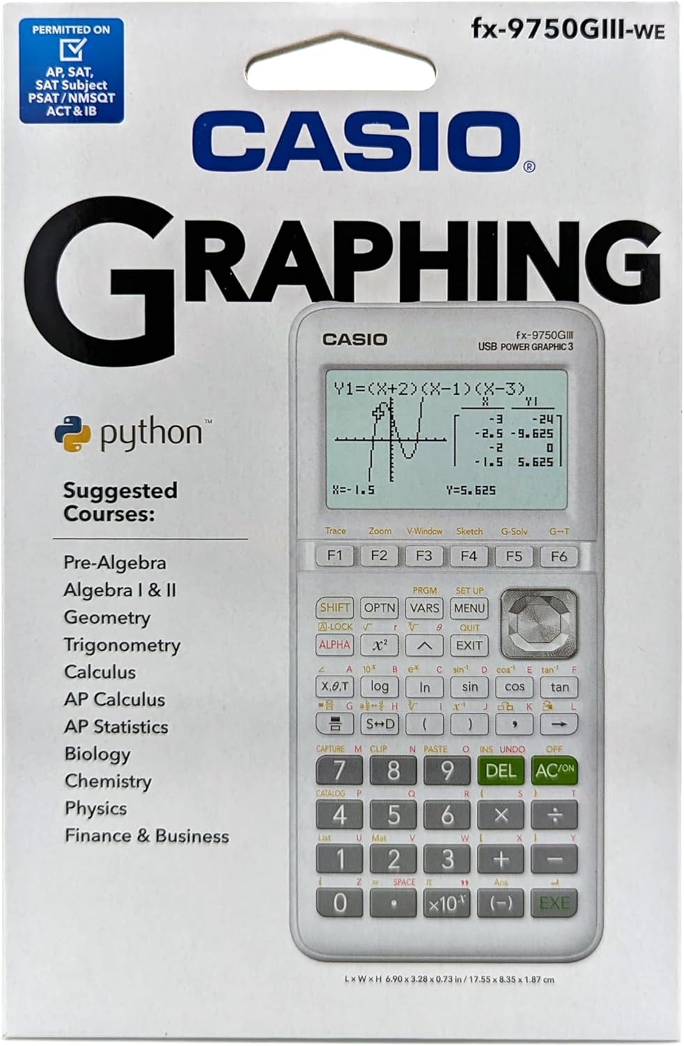 Casio Graphing Calculator (fx-9750GIII-WE), White – arenade.ph