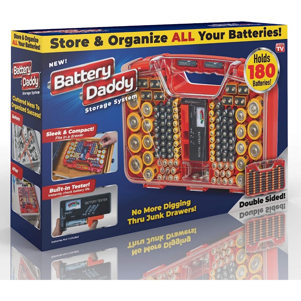Battery Daddy Storage System Store And organize All Your Batteries Hol ...