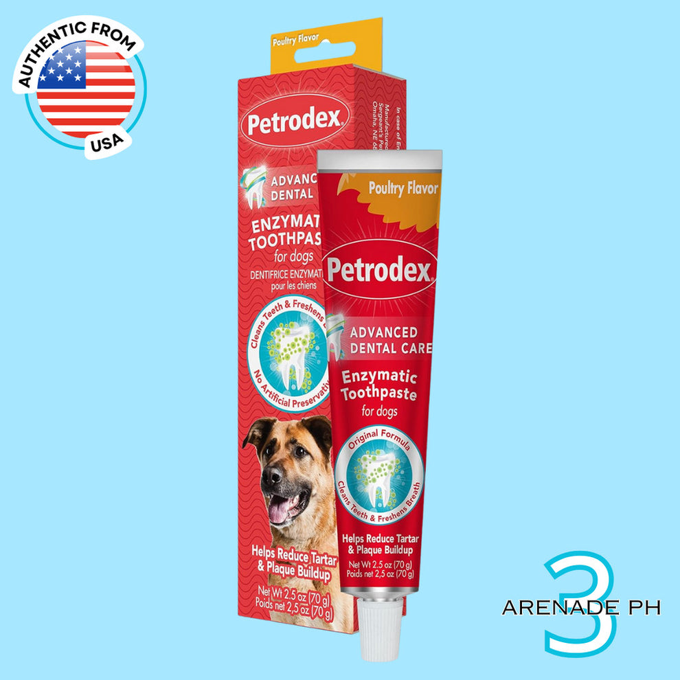 Petrodex Advanced Dental Care Toothpaste for Dogs, Poultry Flavor, 70 ...